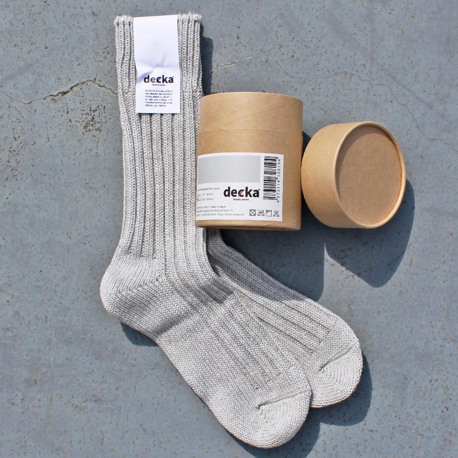 decka Quality socks（デカクオリティソックス） デカ クォリティ ソックス Cased Heavy weight Plain ...