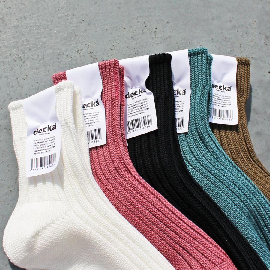 decka Quality socks（デカクオリティソックス） デカ クォリティ ソックス Low Gauge Rib Socks ...