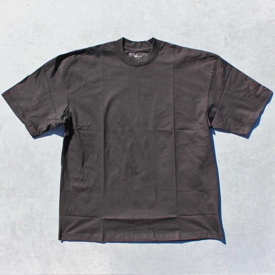 MN+LA エムエヌエルエー BOX TEE ボックス Tシャツ 6.3oz ヘビーウェイト クルーネック 半袖 TEE ML-B001 ...