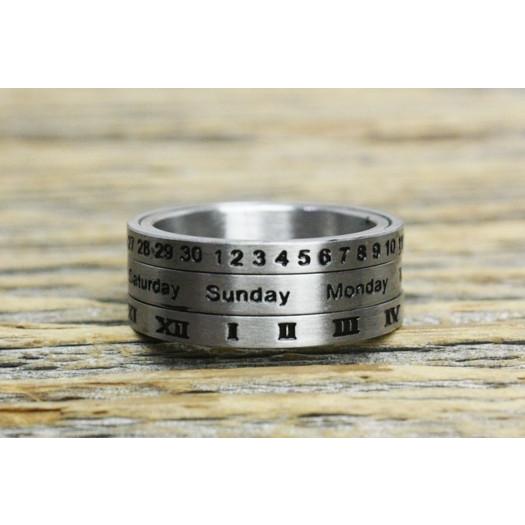 OVER RAG (オーバーラグ) / Week & Date ユニセックス ステンレスリング 【メール便発送対応】 : REDWOOD ...