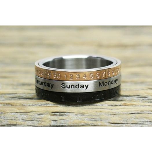 OVER RAG (オーバーラグ) / Week & Date ユニセックス ステンレスリング 【メール便発送対応】 : REDWOOD ...