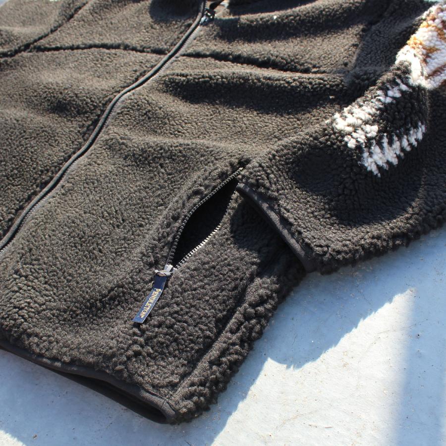PENDLETON ペンドルトン 3475-3015 Boa Zip Hoodie ボア ジップ フーディー Fleece Parka フリース パーカー Harding Black M-L ...