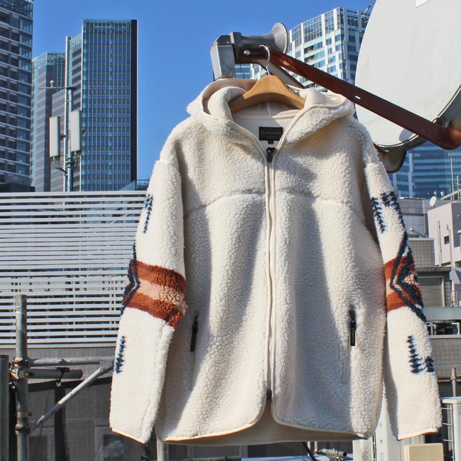 PENDLETON ペンドルトン 3475-3015 Boa Zip Hoodie ボア ジップ フーディー Fleece Boa Parka フリース ボア パーカー Harding ...