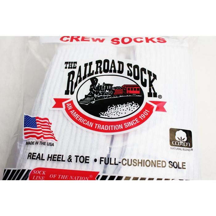 Railroad Sock（レイルロードソック） "MADE IN U.S.A." 6070 6P CREW WORK SOCKS 6足組 ...