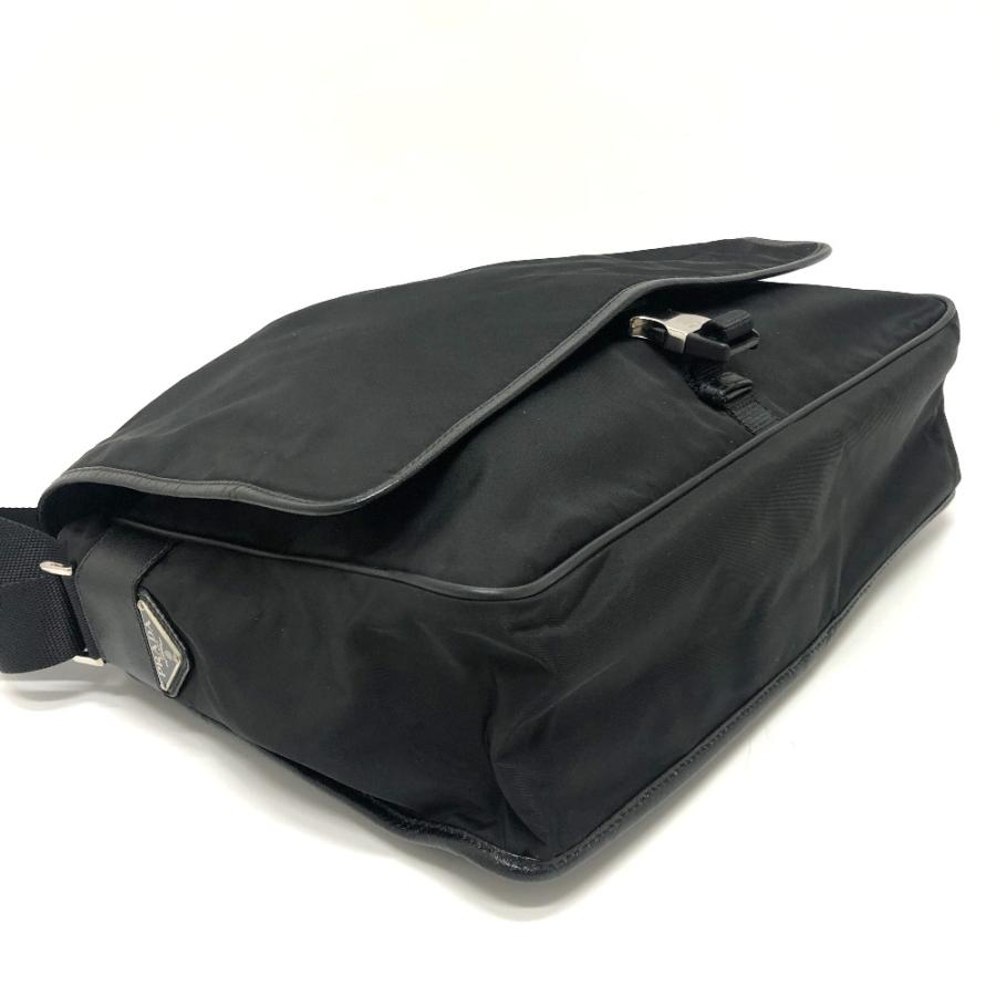 PRADA プラダ V166 メッセンジャーバック ショルダーバック カバン バック 斜め掛けバック 肩掛けバック ブラック メンズ【中古】 : リファレンス コレクション - 通販 ...