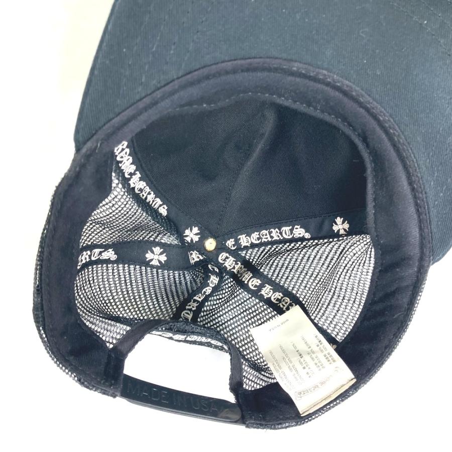 CHROME HEARTS クロムハーツ fuck you 横ロゴ メッシュ キャップ帽 帽子 キャップ コットン ブラック メンズ【中古 ...