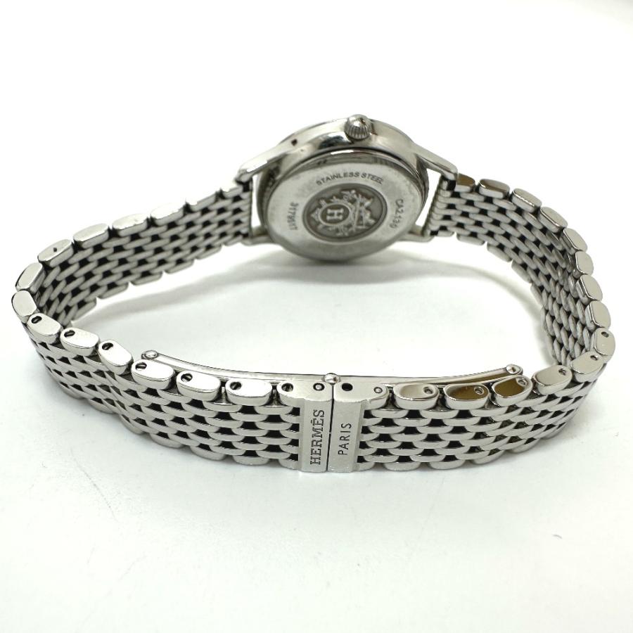 HERMES 美品 エルメス CA2.130 スリム・ドゥ・エルメス ダイヤベゼル クオーツ 腕時計 シルバー レディース【中古】 : リファレンス コレクション - 通販 - Yahoo ...
