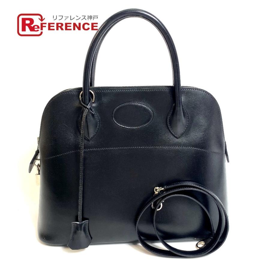 HERMES エルメス ボリード31 ハンドバッグ 2WAY ショルダーバッグ ボックスカーフ D 刻 ブラック レディース【中古】 : リファレンス コレクション - 通販 - Yahoo ...