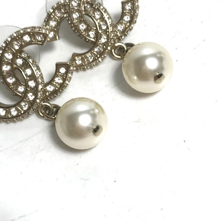 CHANEL シャネル パール ラインストーン CC ココマーク アクセサリー 23V ピアス ゴールド レディース【中古】 : リファレンス コレクション - 通販 - Yahoo!ショッピング