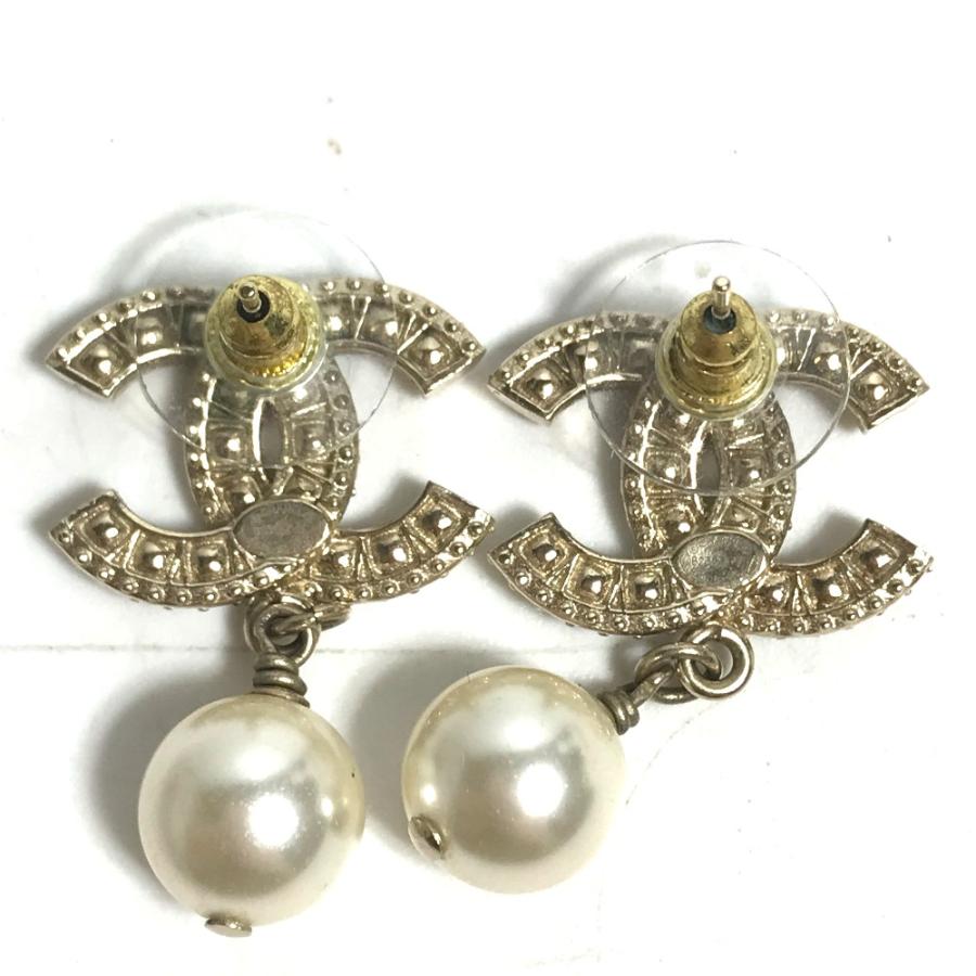 CHANEL シャネル パール ラインストーン CC ココマーク アクセサリー 23V ピアス ゴールド レディース【中古】 : リファレンス コレクション - 通販 - Yahoo!ショッピング