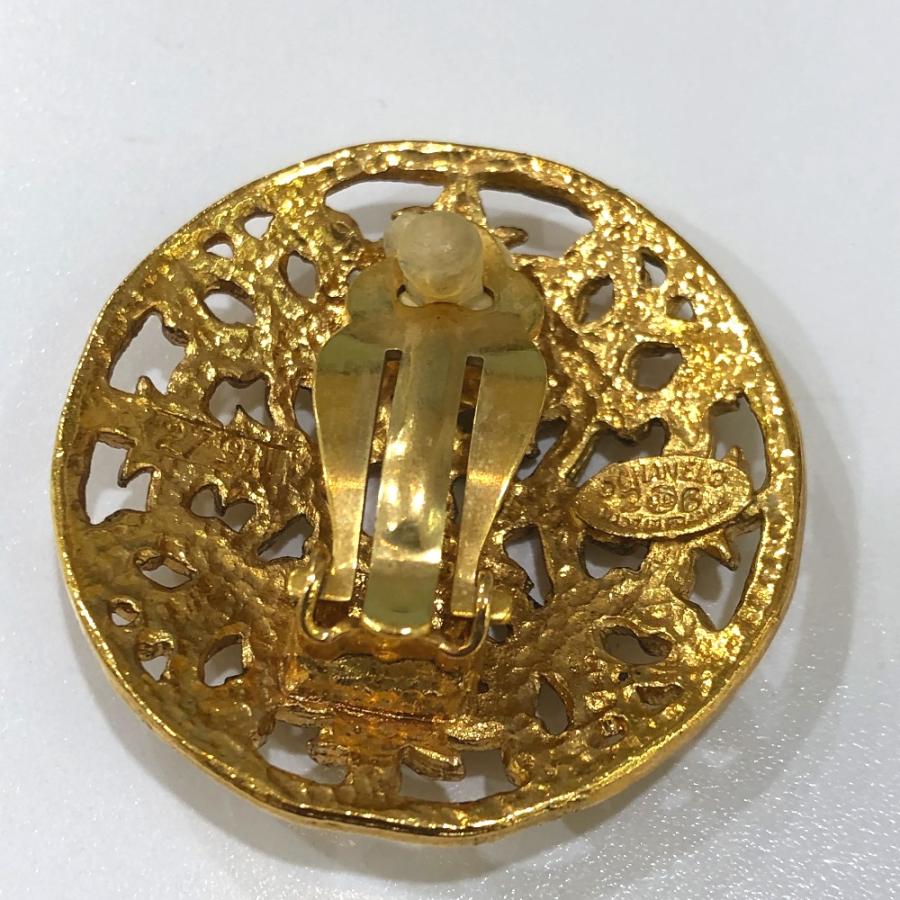 CHANEL シャネル 2・6 アクセサリー ココマーク ヴィンテージ 総柄 イヤリング メタル ゴールド レディース【中古 ...