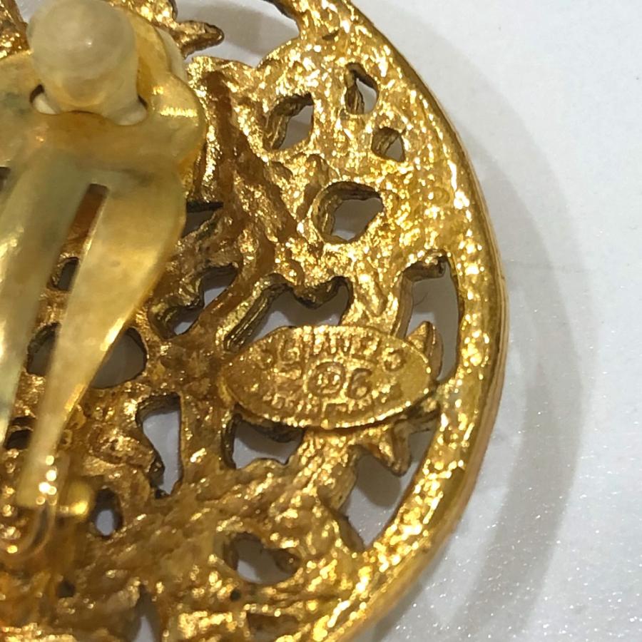 CHANEL シャネル 2・6 アクセサリー ココマーク ヴィンテージ 総柄 イヤリング メタル ゴールド レディース【中古 ...