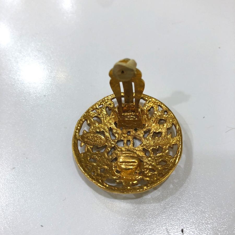 CHANEL シャネル 2・6 アクセサリー ココマーク ヴィンテージ 総柄 イヤリング メタル ゴールド レディース【中古 ...