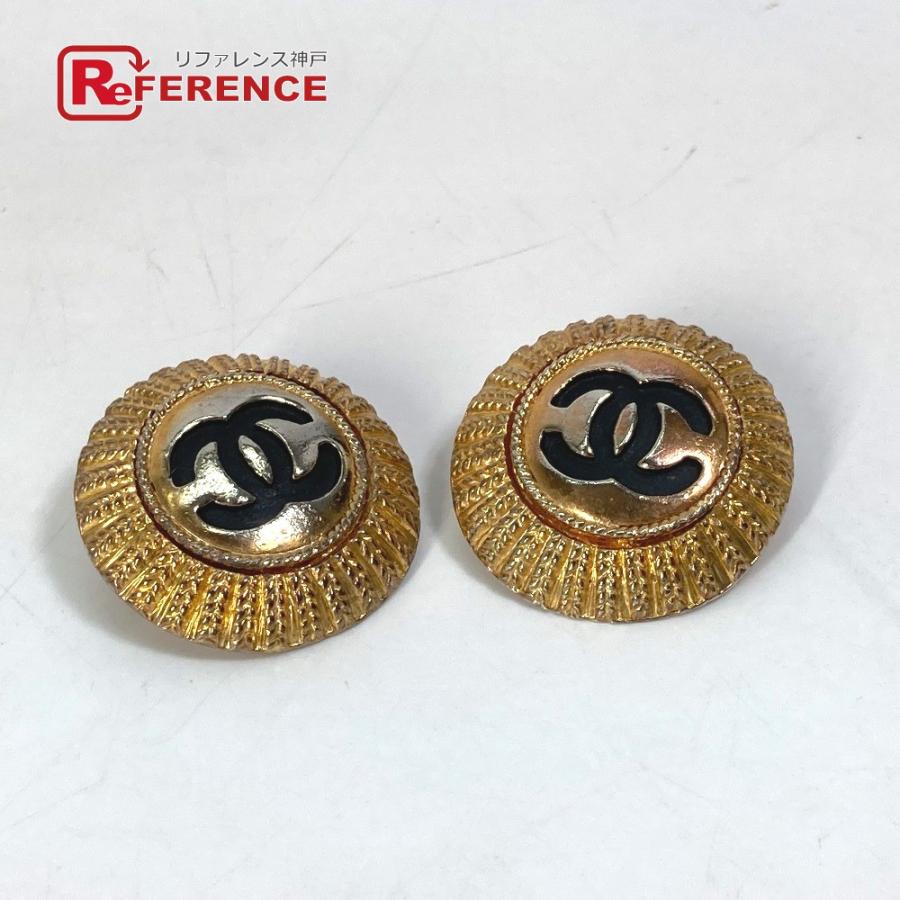 CHANEL シャネル ヴィンテージ ラウンド CC ココマーク アクセサリー イヤリング メタル ゴールド レディース【中古 ...