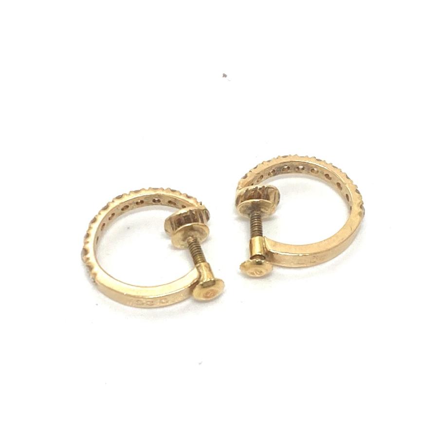 jewelry ジュエリー K18 D0.25ct ダイヤ 3.3g ルーフ イヤリング ゴールド レディース【中古】 : リファレンス コレクション - 通販 - Yahoo!ショッピング