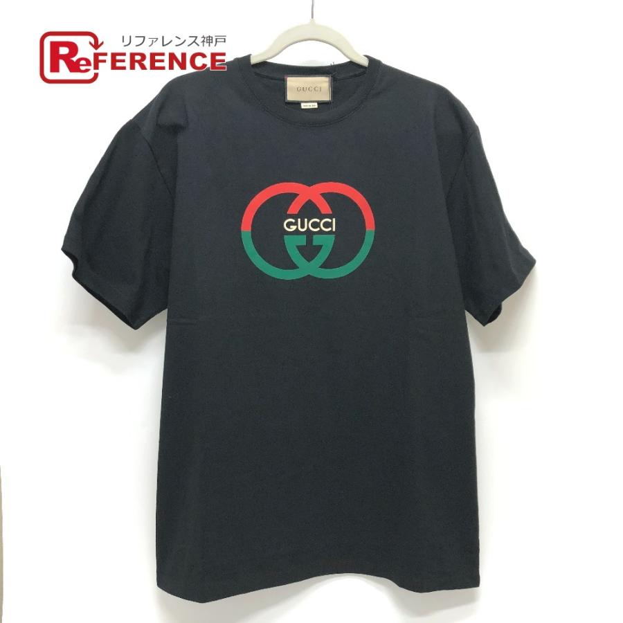 GUCCI 未使用 グッチ CA37394 Gロゴプリント 半袖Tシャツ ブラック メンズ【中古】 : リファレンス コレクション - 通販 ...