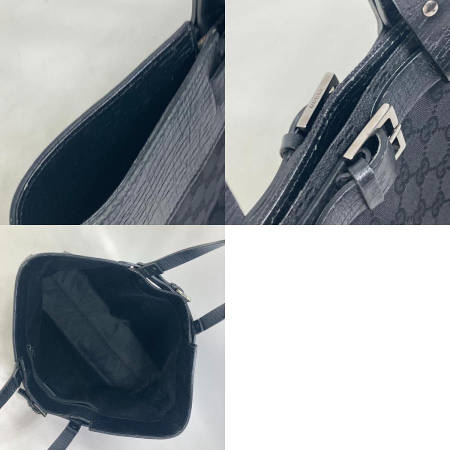 GUCCI グッチ 106251 GGキャンバス ショルダーバッグ 肩掛け カバン トートバッグ ブラック レディース【中古】 : リファレンス コレクション - 通販 - Yahoo!ショッピング