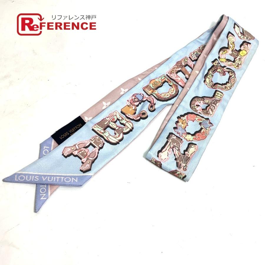 LOUIS VUITTON ルイヴィトン M76443 ロゴ バンドーBB LV＆ME バンドースカーフ スカーフ シルク ピンク レディース【中古】 : リファレンス コレクション - 通販 ...