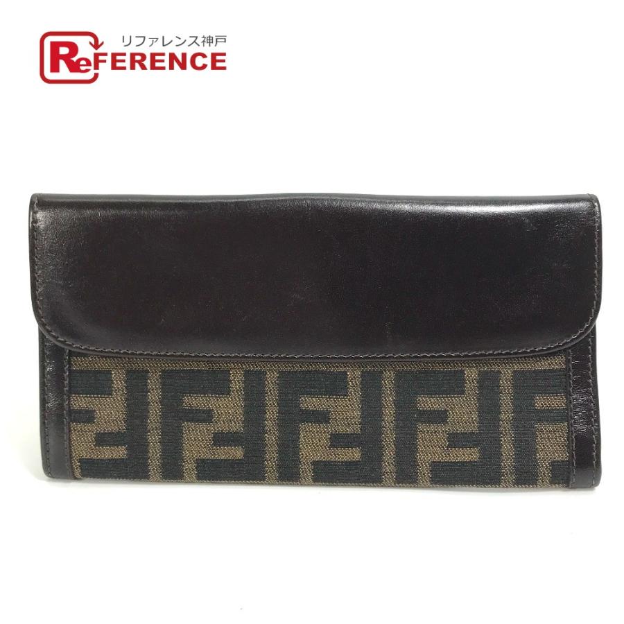 FENDI フェンディ 2804-01339 ズッカ 札入れ Wホック 長財布 キャンバス/レザー ブラウン メンズ【中古】 : リファレンス コレクション - 通販 - Yahoo!ショッピング