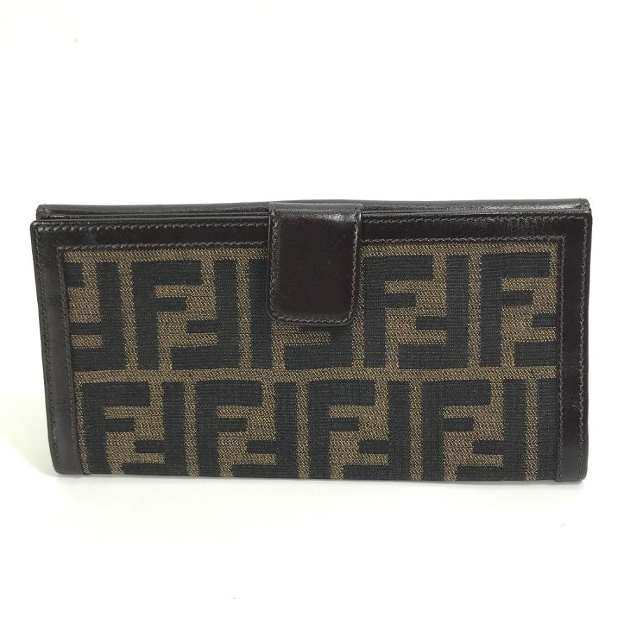 FENDI フェンディ 2804-01339 ズッカ 札入れ Wホック 長財布 キャンバス/レザー ブラウン メンズ【中古】 : リファレンス コレクション - 通販 - Yahoo!ショッピング