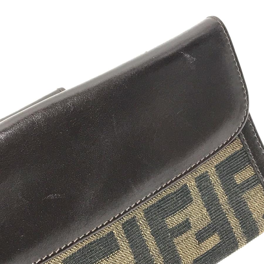 FENDI フェンディ 2804-01339 ズッカ 札入れ Wホック 長財布 キャンバス/レザー ブラウン メンズ【中古】 : リファレンス コレクション - 通販 - Yahoo!ショッピング