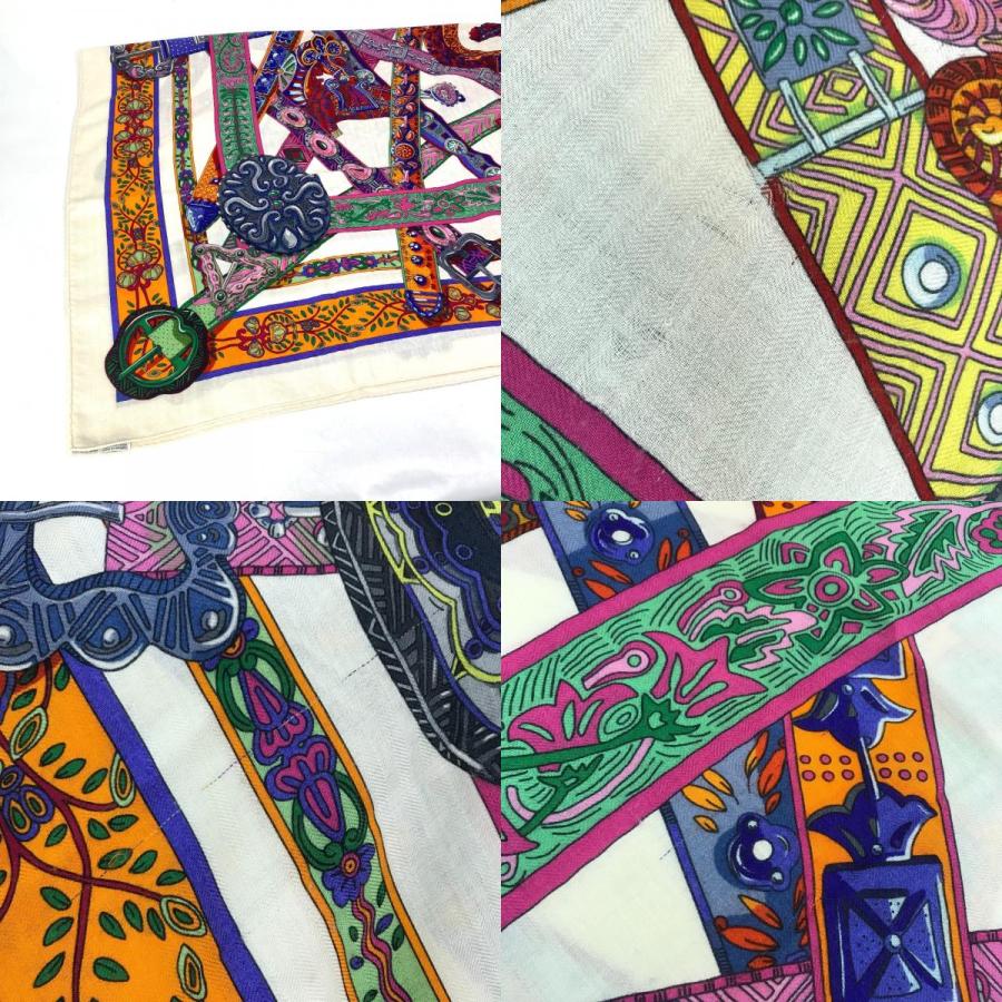 HERMES エルメス ユニコーンの夢想 カレ140 Le Songe De La Licorne スカーフ シルク マルチカラー レディース.【中古】 :G-230610-30:リファレンス ...