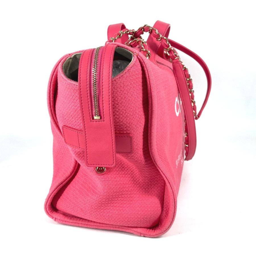 CHANEL シャネル AS4166 ドーヴィル ボストンバッグ 2WAYバッグ ハンドバッグ Wチェーン CC ココマーク ショルダーバッグ ピンク 【中古】 : リファレンス コレクション ...