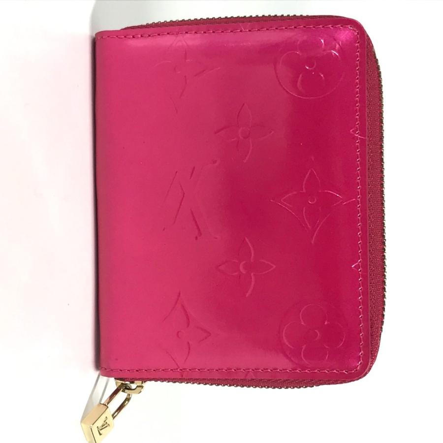 LOUIS VUITTON（ルイ・ヴィトン） M91238 ブルーム コンパクトウォレット モノグラムヴェルニ 2つ折り財布 フューシャピンク ...