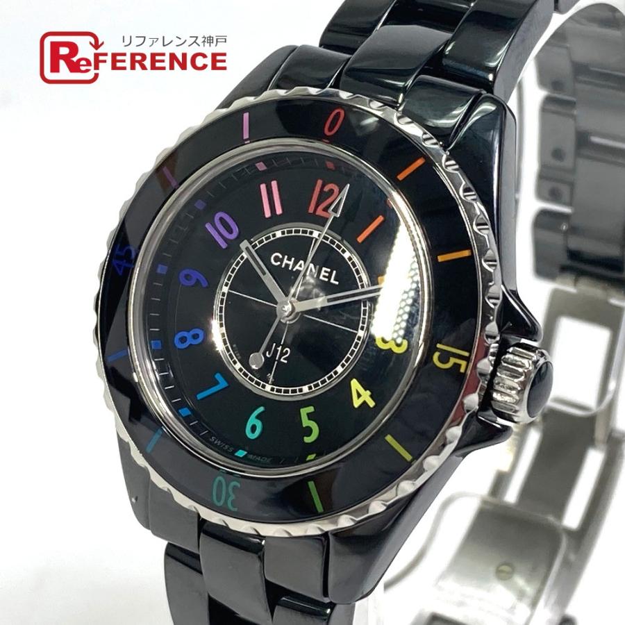 CHANEL（シャネル） H7121 J12 エレクトロ 33MM 世界限定1255本 クォーツ 腕時計 セラミック ブラック レディース ...