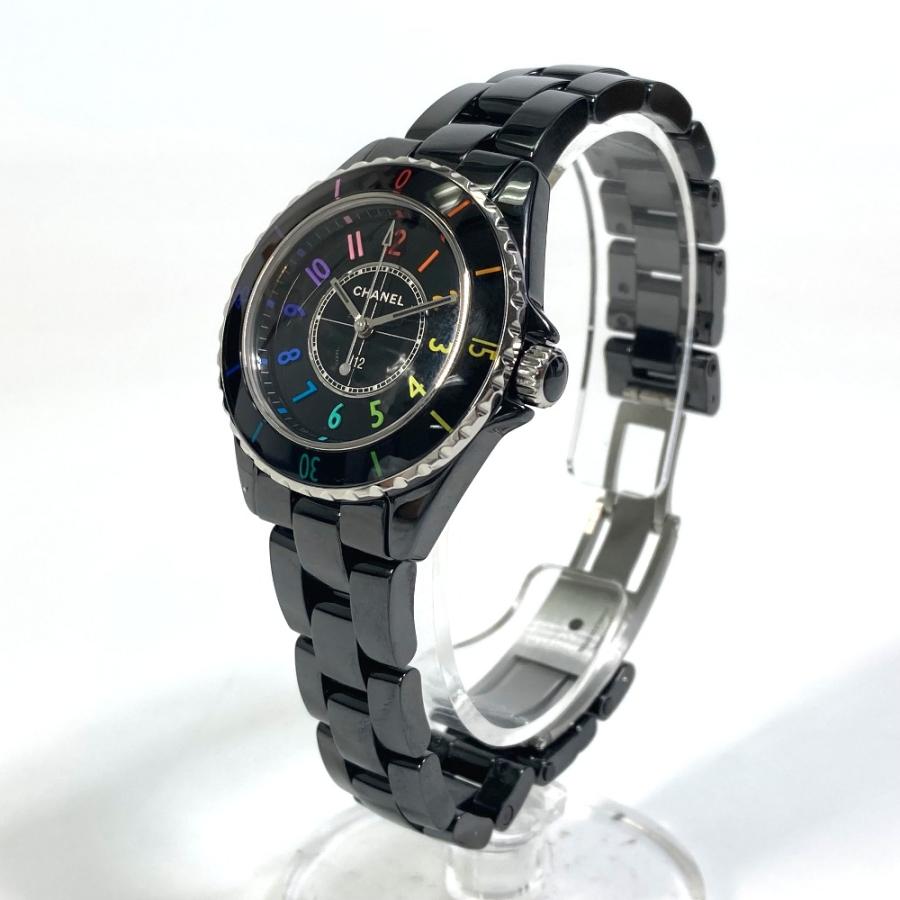 CHANEL（シャネル） H7121 J12 エレクトロ 33MM 世界限定1255本 クォーツ 腕時計 セラミック ブラック レディース ...