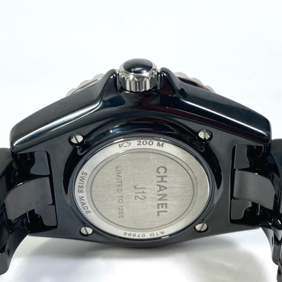 CHANEL（シャネル） H7121 J12 エレクトロ 33MM 世界限定1255本 クォーツ 腕時計 セラミック ブラック レディース ...
