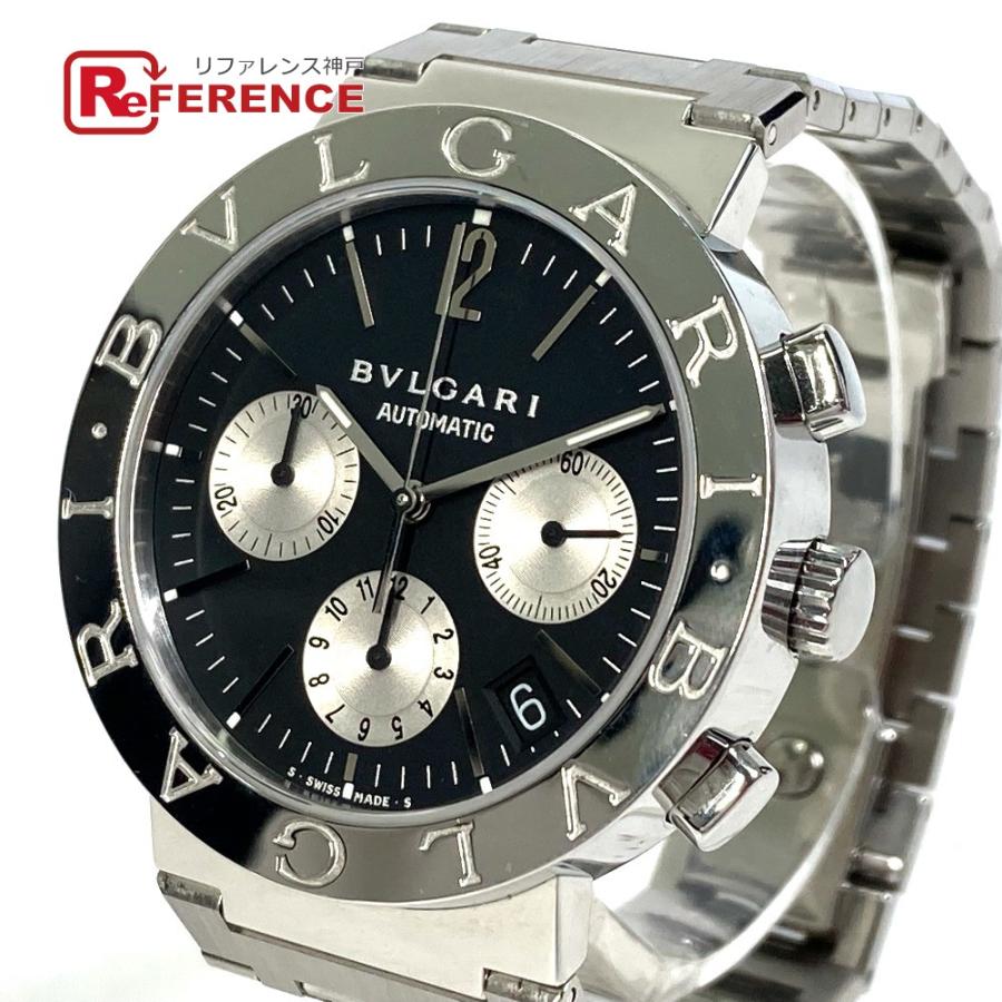 BVLGARI ブルガリ BB38SSCH ブルガリブルガリ クロノグラフ 自動巻き デイト 腕時計 SS シルバー メンズ【中古】 : o-230328-5 : リファレンス コレクション ...