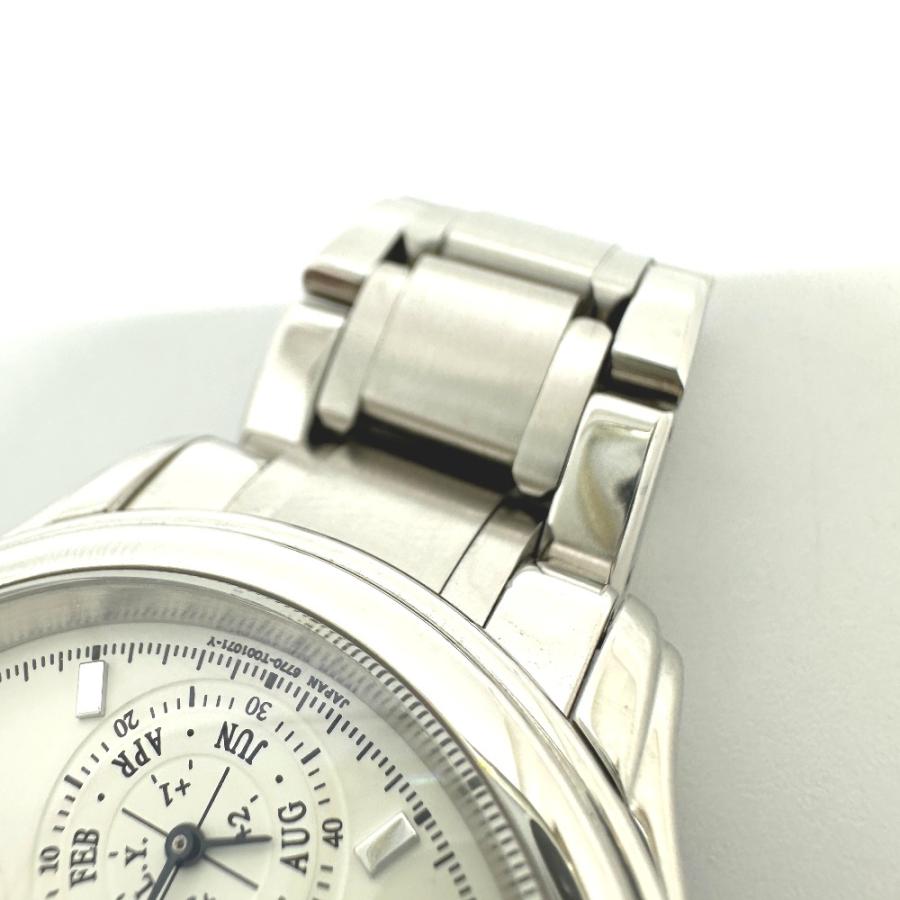 TENSHODO 天賞堂 6771-T003702 グランドコンプリケーション クオーツ クロノグラフ ムーンフェイズ 腕時計 シルバー メンズ【中古】 : リファレンス コレクション ...