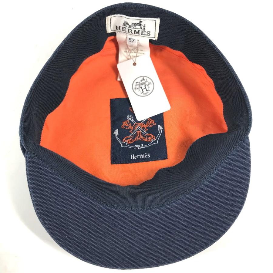 HERMES 新品同様 エルメス キャスケット57 カブール セリエボタン 帽子 キャップ ネイビー レディース【中古】 : リファレンス コレクション - 通販 - Yahoo!ショッピング