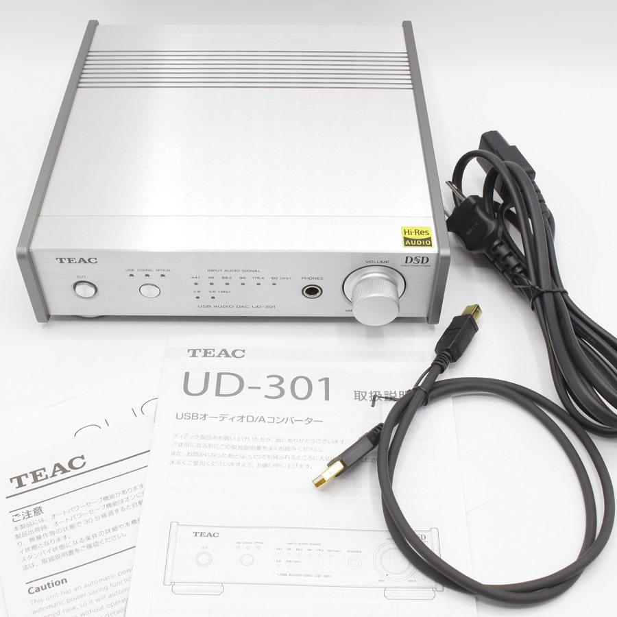 【美品】TEAC UD-301-S デュアルモノーラル DAコンバーター/ヘッドホンアンプ シルバー 本体 : 022568 : リファン Yahoo!ショップ - 通販 - Yahoo!ショッピング