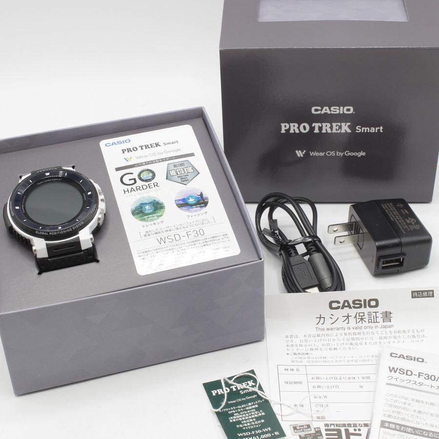 CASIO PRO TREK Smart WSD-F30-WE 限定モデル 春霞 世界限定1000個 ミスティホワイト スマートウォッチ 本体 : 024189 : リファン Yahoo ...