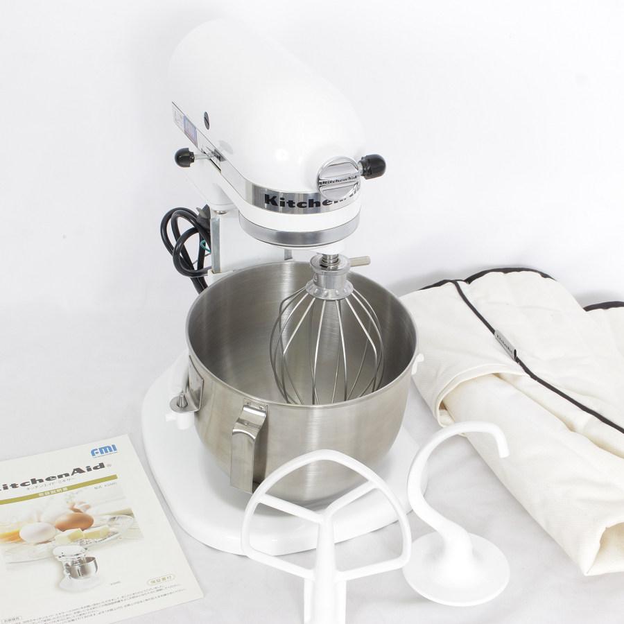 KitchenAid（キッチンエイド） 【美品】キッチンエイド ボウルリフト スタンドミキサー KSM5WH ホワイト 本体 : リファン ...