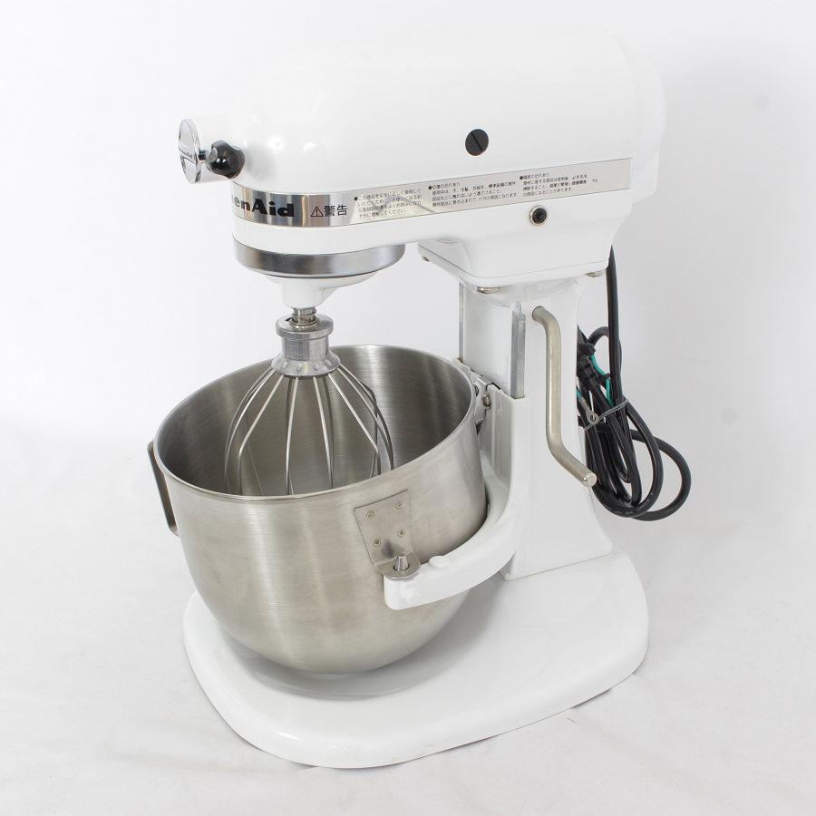 KitchenAid（キッチンエイド） 【美品】キッチンエイド ボウルリフト スタンドミキサー KSM5WH ホワイト 本体 : リファン ...