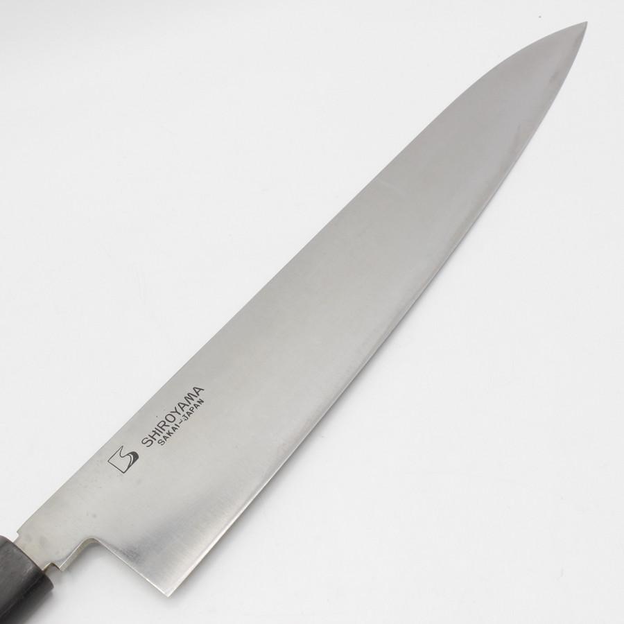 城山刃物 和牛刀 九寸半 栗型黒檀柄 鞘付 刃渡り約285mm 包丁 :025175:リファン Yahoo!ショップ - 通販 - Yahoo!ショッピング