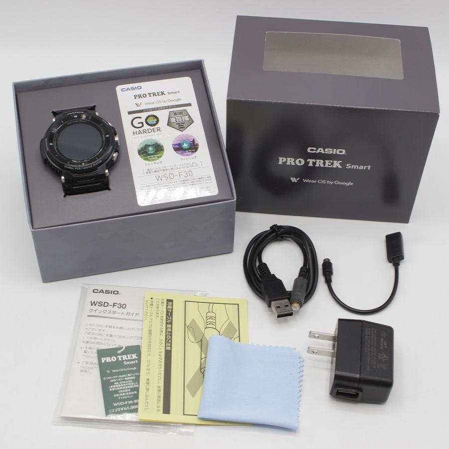 PRO TREK 【美品】CASIO Smart WSD-F30-BK ブラック スマートウォッチ カシオ プロトレック スマート 腕時計 本体 : リファン Yahoo!ショップ - 通販 ...