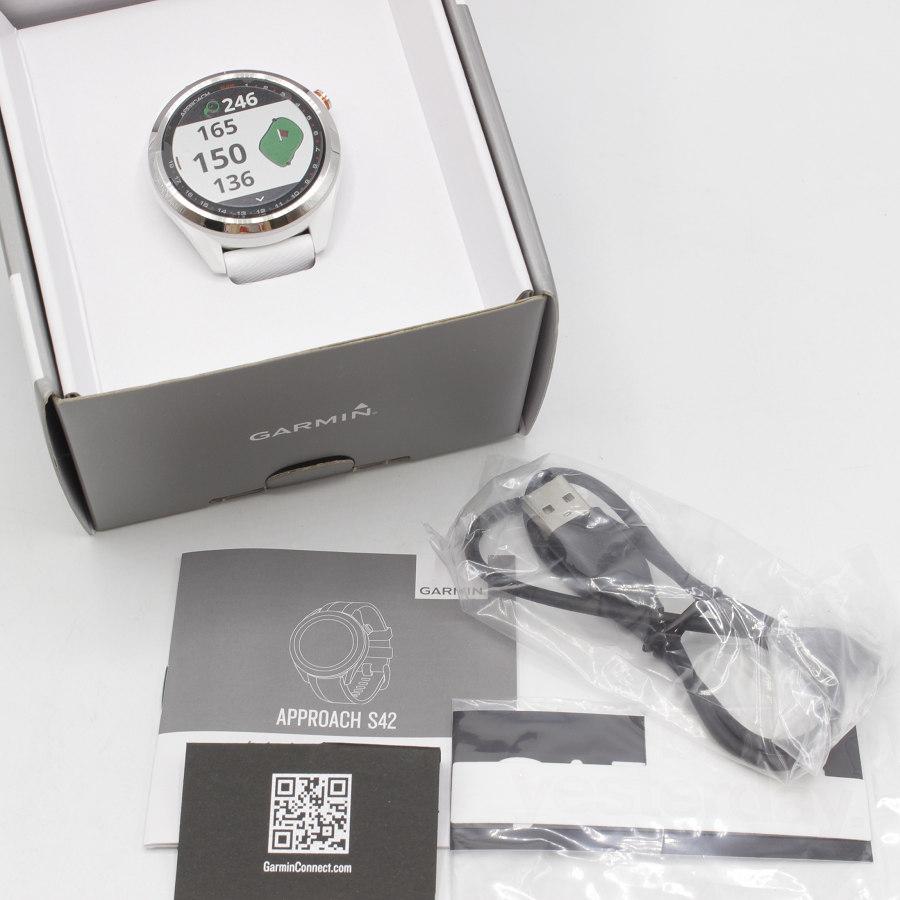 Approach 【新品】GARMIN S42 White/Silver 010-02572-21 スマートウォッチ ガーミン ゴルフ アプローチ 本体 : リファン Yahoo!ショップ ...