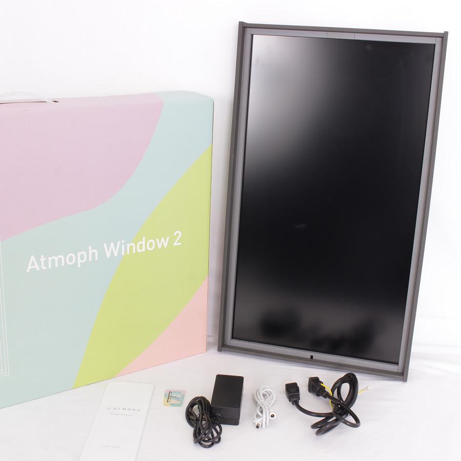 【美品】Atmoph Window 2 Basic ブラック アトモフウィンドウ2 窓型スマートディスプレイ 本体 : リファン Yahoo ...
