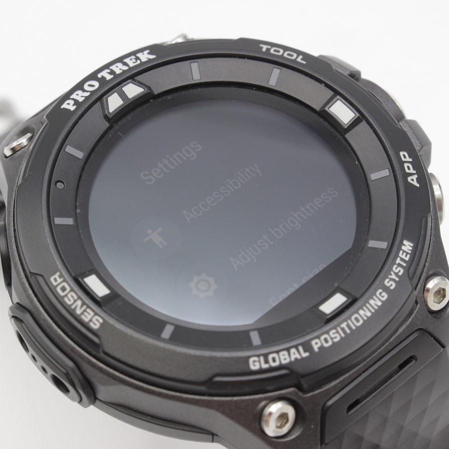 PRO TREK 【美品】CASIO Smart WSD-F20-BK ブラック スマートウォッチ 腕時計 カシオ プロトレック スマート ...