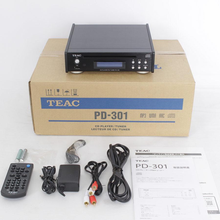 TEAC（ティアック） 【美品】TEAC PD-301-X/B CDプレーヤー FMチューナー スロットイン式 ブラック 本体 : リファン ...