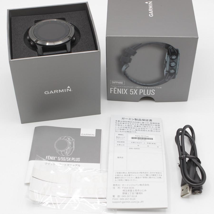 fenix（GARMIN） GARMIN fenix 5X Plus Sapphire Black 010-01989-63 スマートウォッチ ガーミン フェニックス 本体 : リファン ...