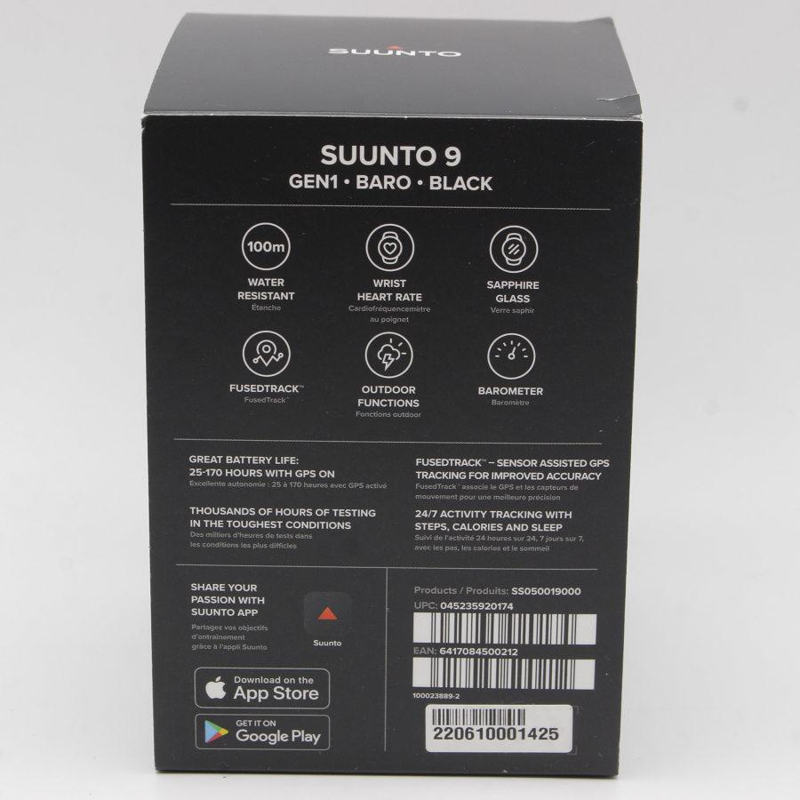 SUUNTO 【美品】SUUNTO 9 BARO SS050019000 Black スマートウォッチ スント バロ ブラック 本体 : リファン Yahoo!ショップ - 通販 ...