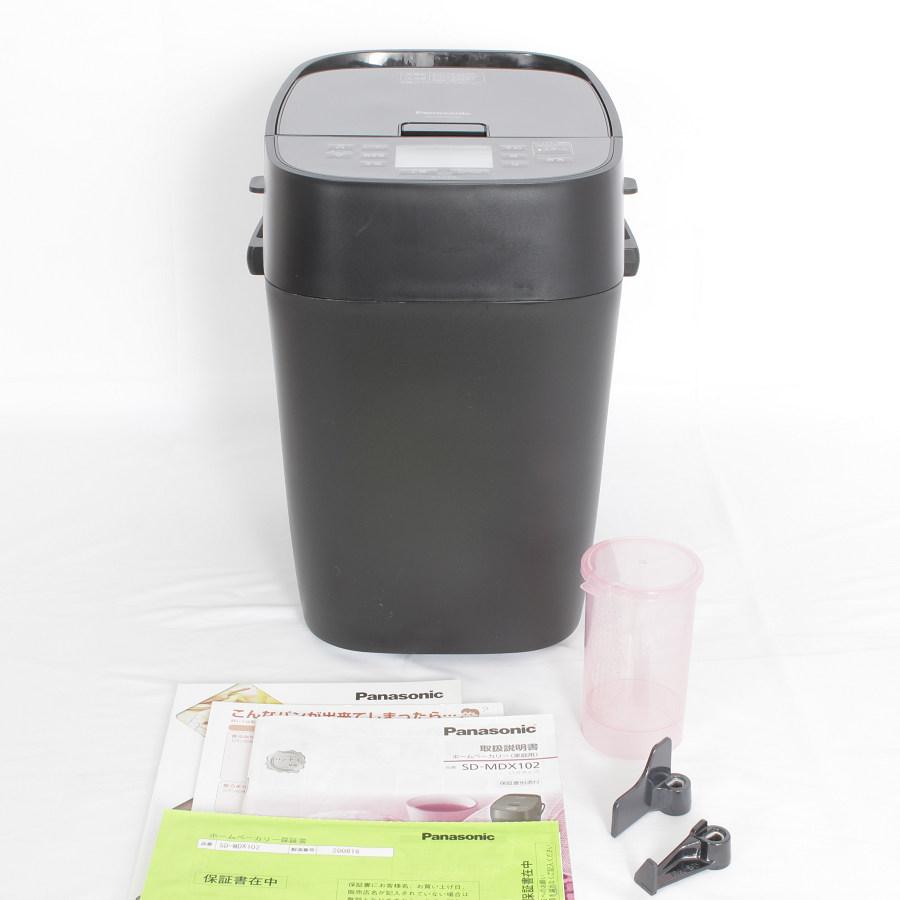 Panasonic 【美品】パナソニック ホームベーカリー SD-MDX102-K 1斤タイプ ブラック 本体 : リファン Yahoo!ショップ - 通販 - Yahoo!ショッピング