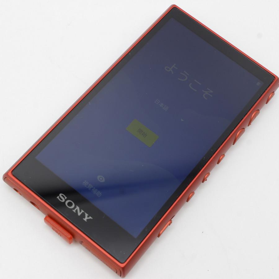 【美品】SONY WALKMAN NW-A105 RM シリコンケース付き 16GB Aシリーズ ハイレゾ対応 MP3プレーヤー レッド ...