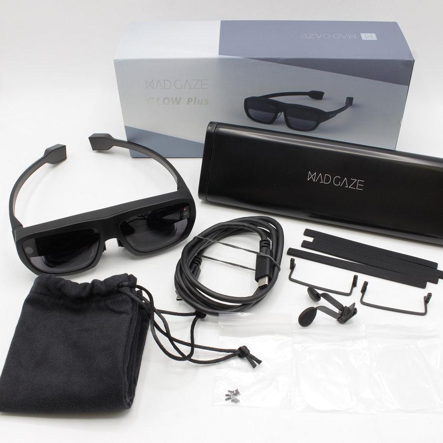 MaD 【美品】MAD Gaze GLOW PLUS スマートグラス ブラック AR MR マッドゲイズ グロウプラス 本体 : リファン ...