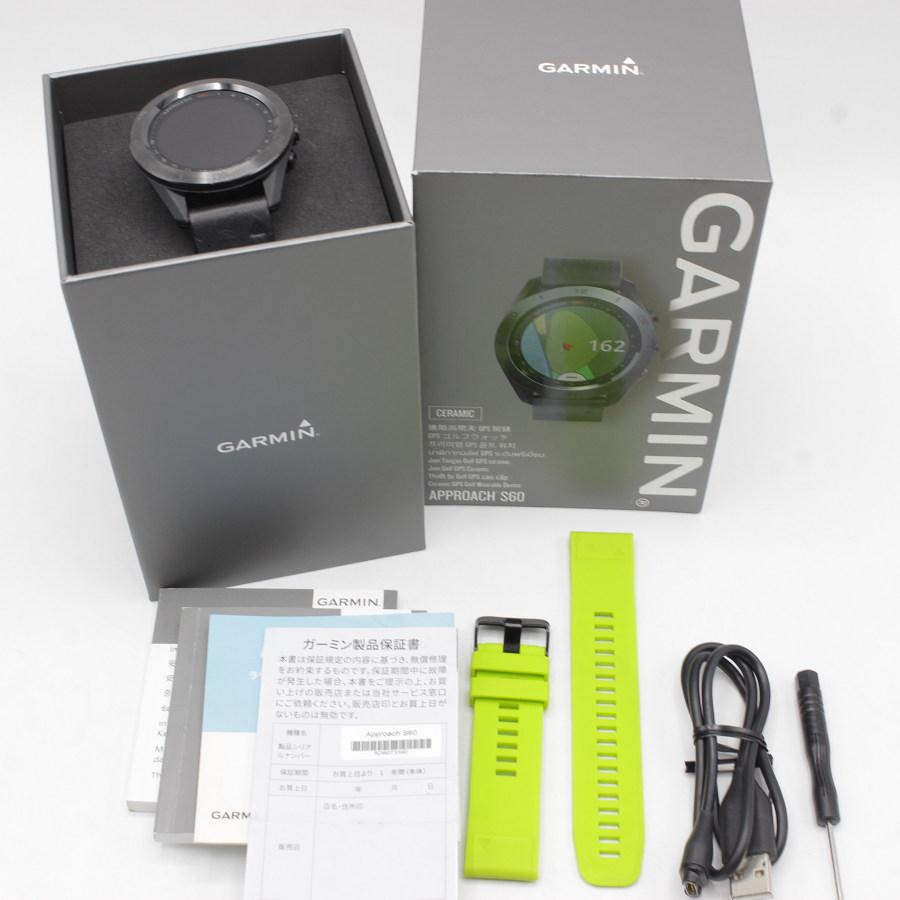GARMIN（ガーミン） 【美品】Garmin Approach S60 Ceramic 010-01702-22 スマートウォッチ ...